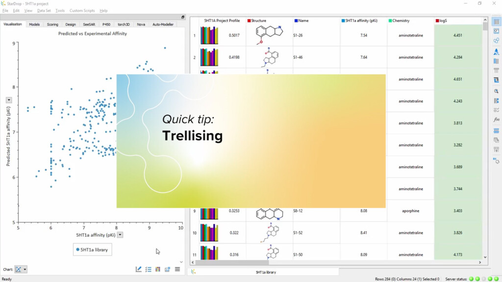 Creating a chart In StarDrop - Optibrium