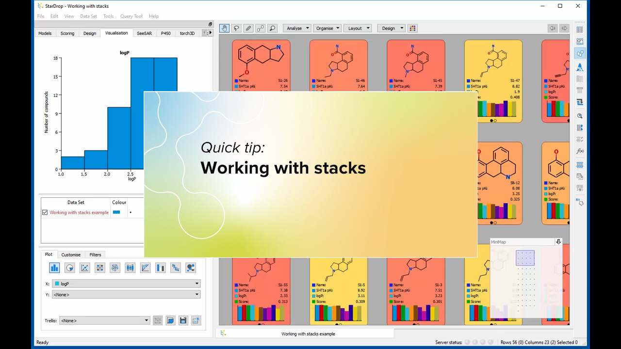 Working with stacks in StarDrop - Optibrium