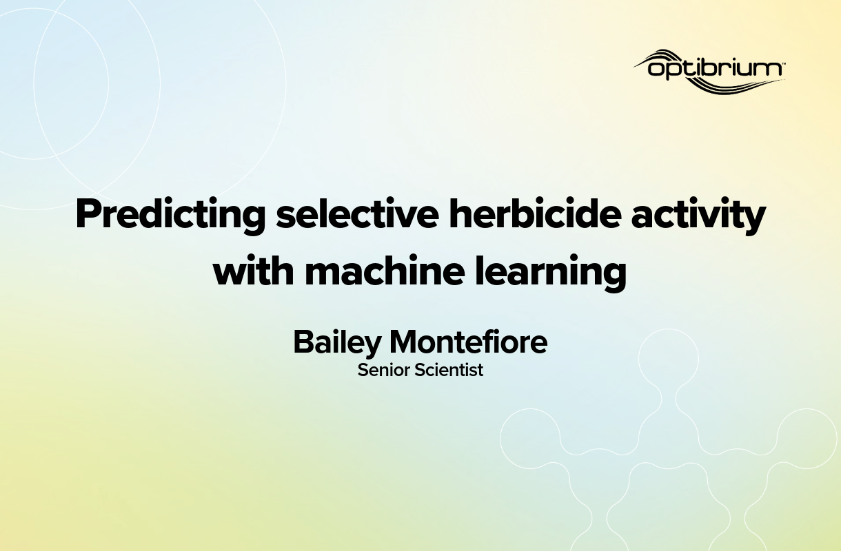 Predicting selective herbicide activity with machine learning - Optibrium